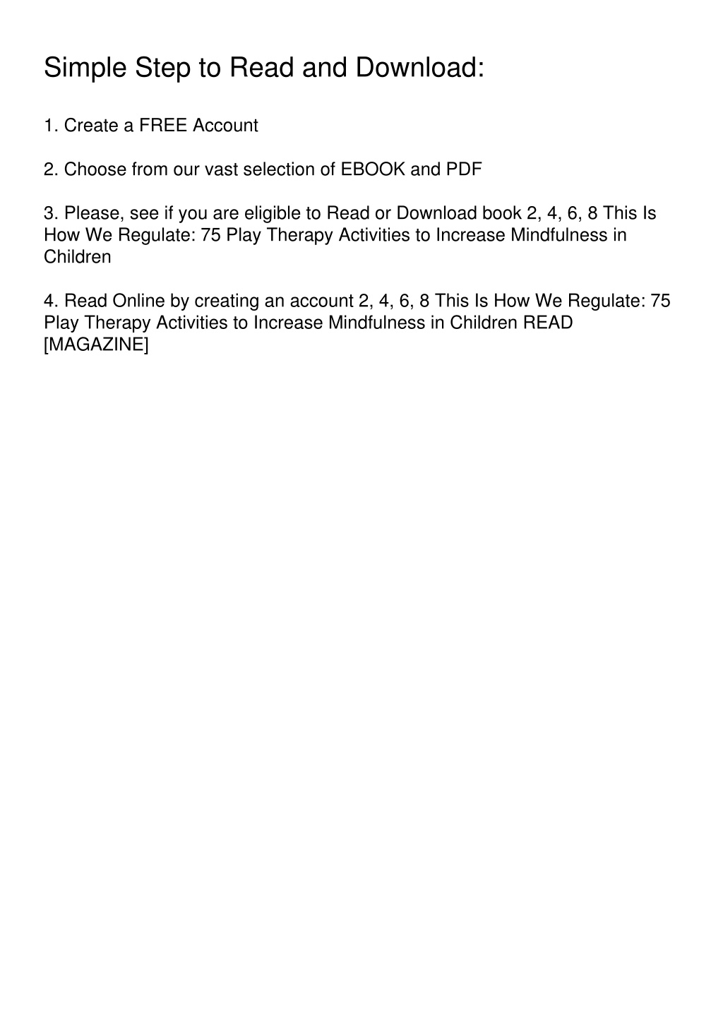 PPT - get (pdf) ‹download› 2, 4, 6, 8 This Is How We Regulate: 75 Play ...