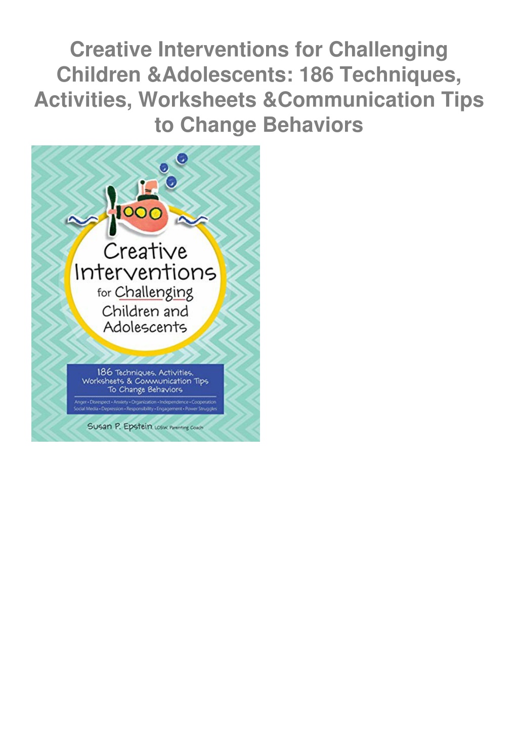 PPT - ‹download› book (pdf) Creative Interventions for Challenging ...