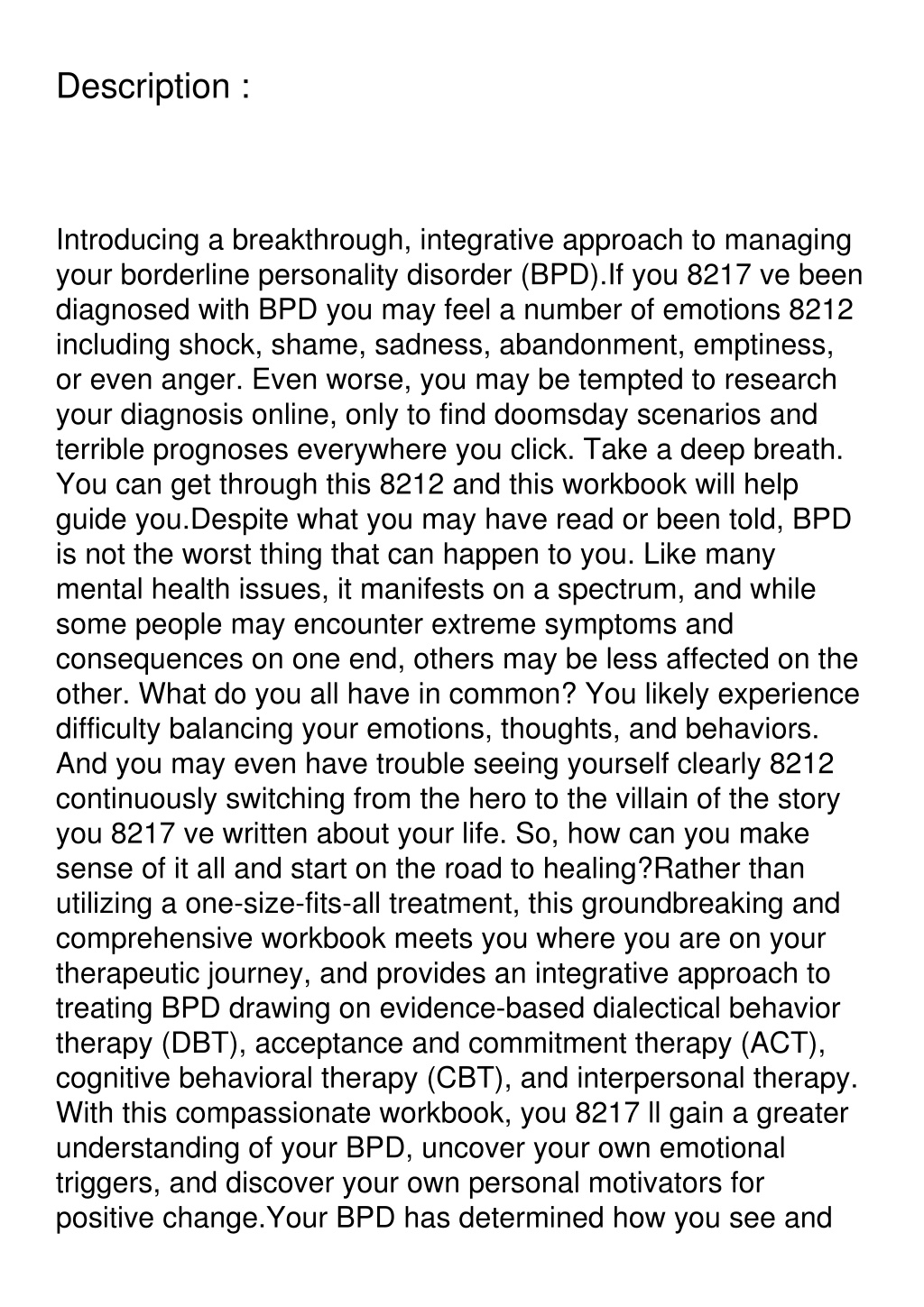 PPT - full ‹download› (pdf) The Borderline Personality Disorder ...