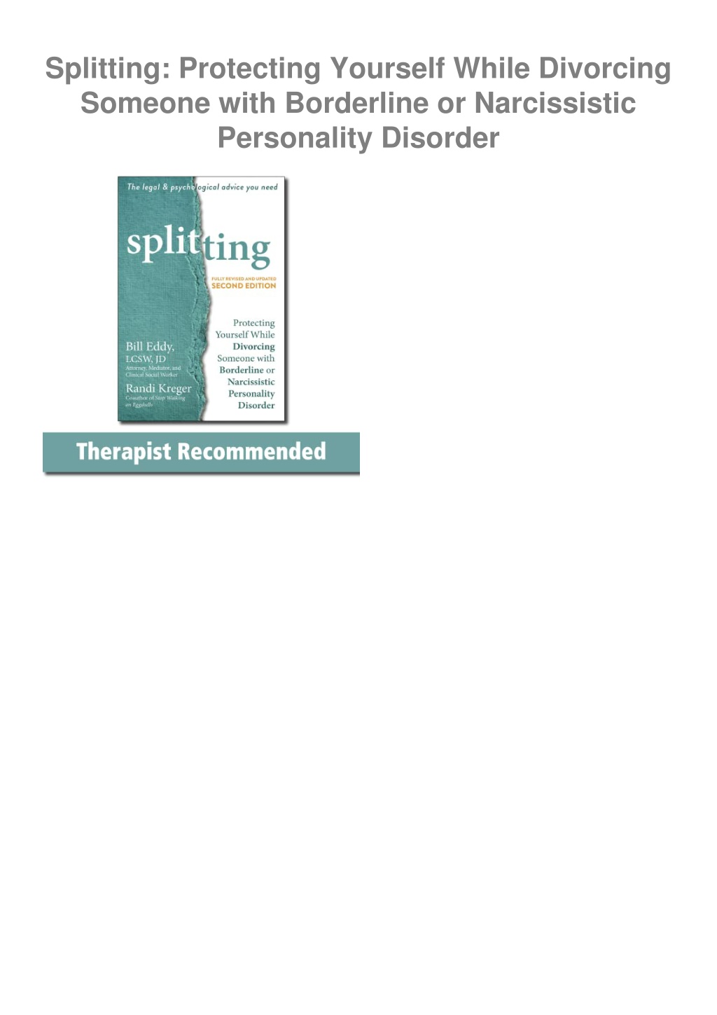 PPT - ‹download› free (pdf) Splitting: Protecting Yourself While ...