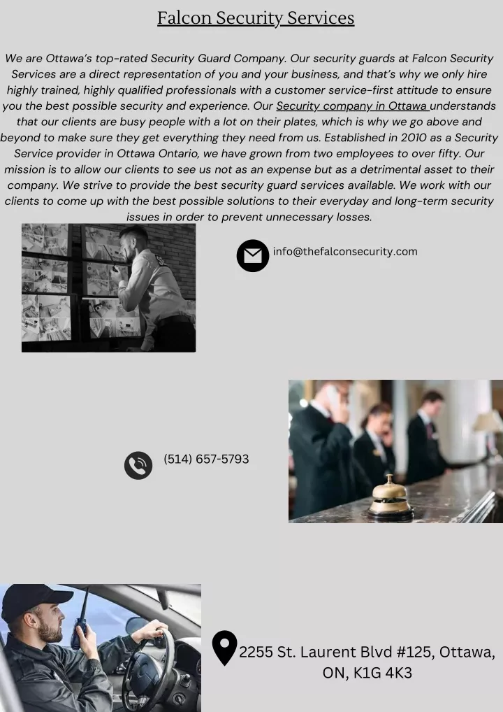 PPT - Falcon Security Services (2) PowerPoint Presentation, free download - ID:11986856