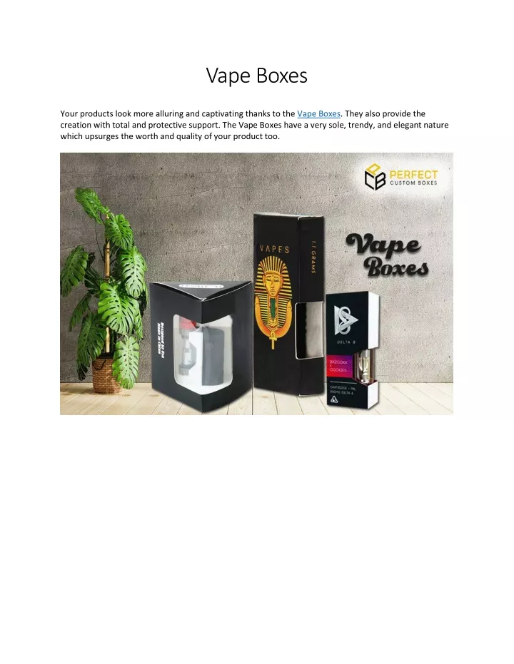 PPT - Vape Boxes PowerPoint Presentation, free download - ID:11986997