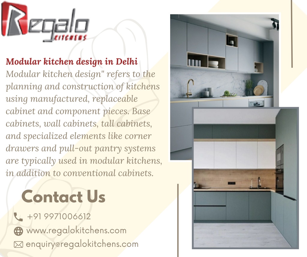 PPT - Modular kitchen design in Delhi | Regalo kitchens PowerPoint ...