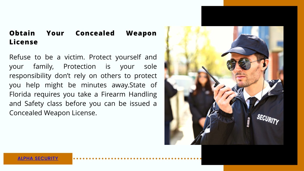 PPT - Best and Leading Security Guard School in Florida, USA PowerPoint ...