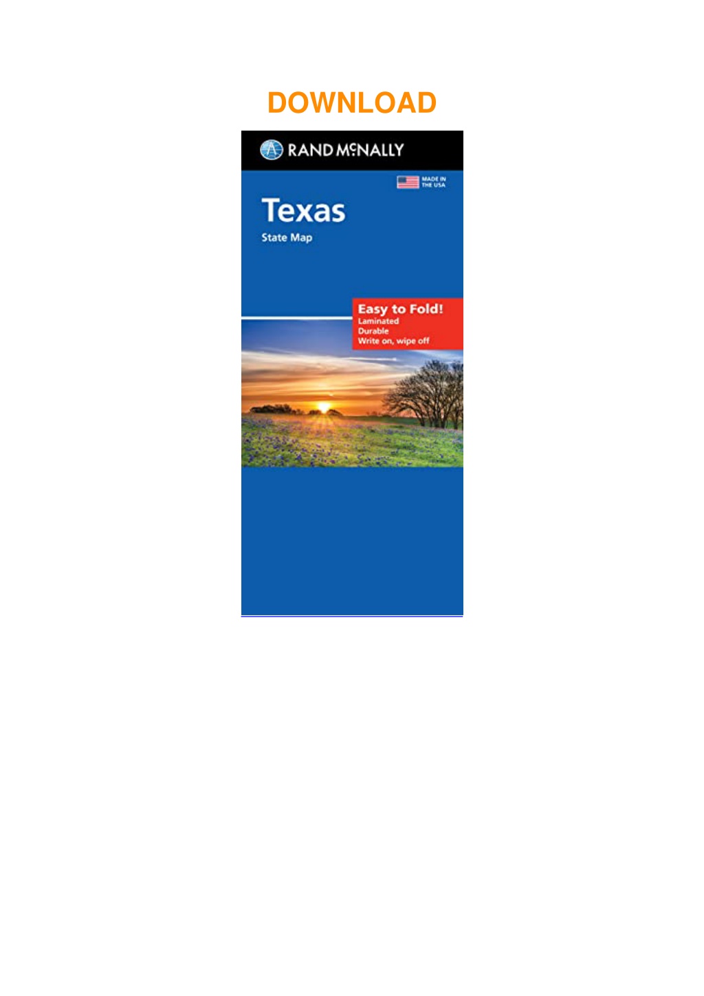 PPT - (PDF/DOWNLOAD) Rand McNally Easy To Fold: Texas State Laminated ...