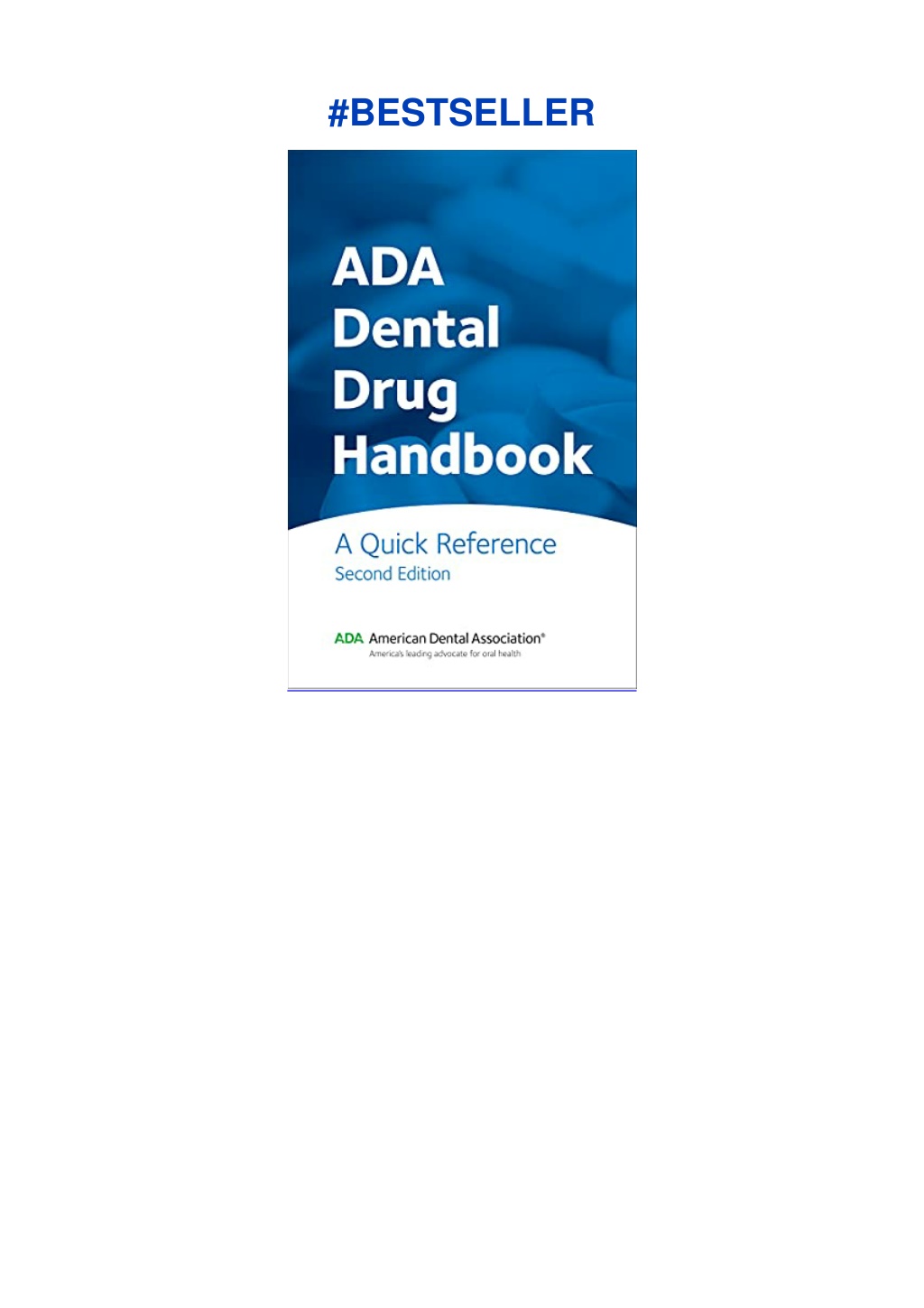 PPT - ‹download› [pdf] ADA Dental Drug Handbook: A Quick Reference PowerPoint Presentation - ID ...
