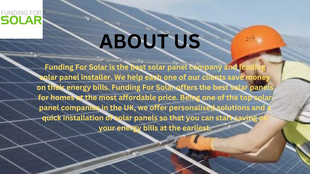 PPT - Solar Panel Installation service | FUNDING FOR SOLAR PowerPoint ...