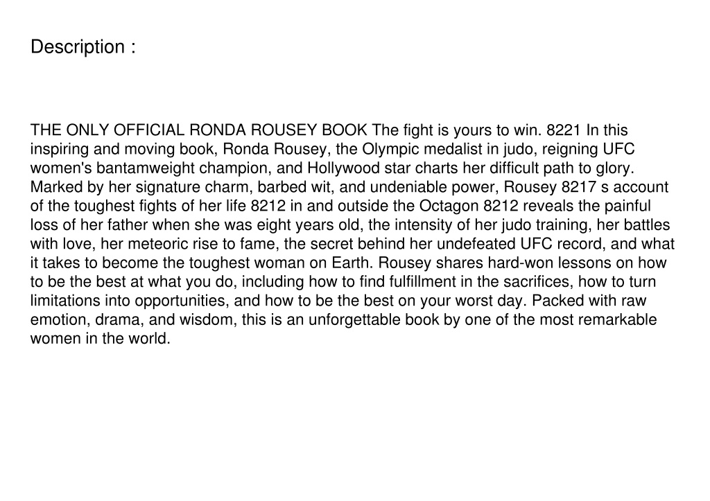 PPT - DOWNLOAD [PDF] My Fight / Your Fight PowerPoint Presentation ...