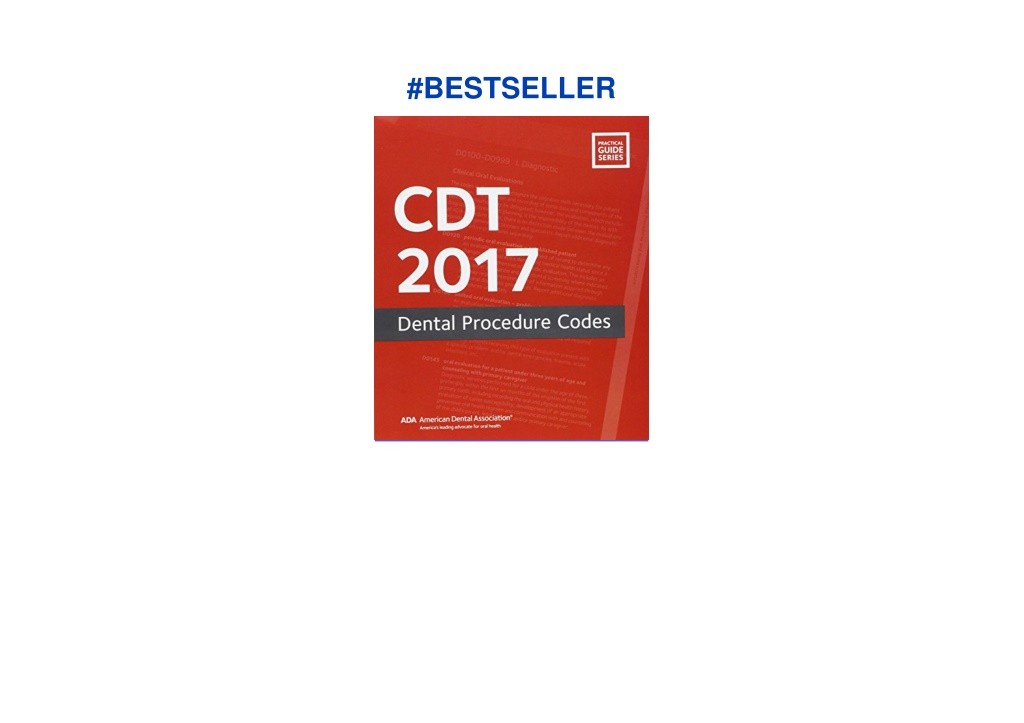 PPT - [EBOOK] DOWNLOAD CDT 2017 : Dental Procedure Codes PowerPoint ...