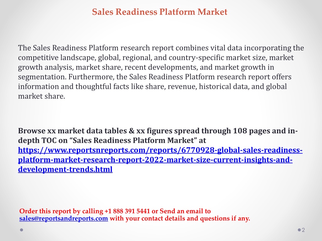PPT - Sales Readiness Platform Market Trend 2023 PowerPoint ...