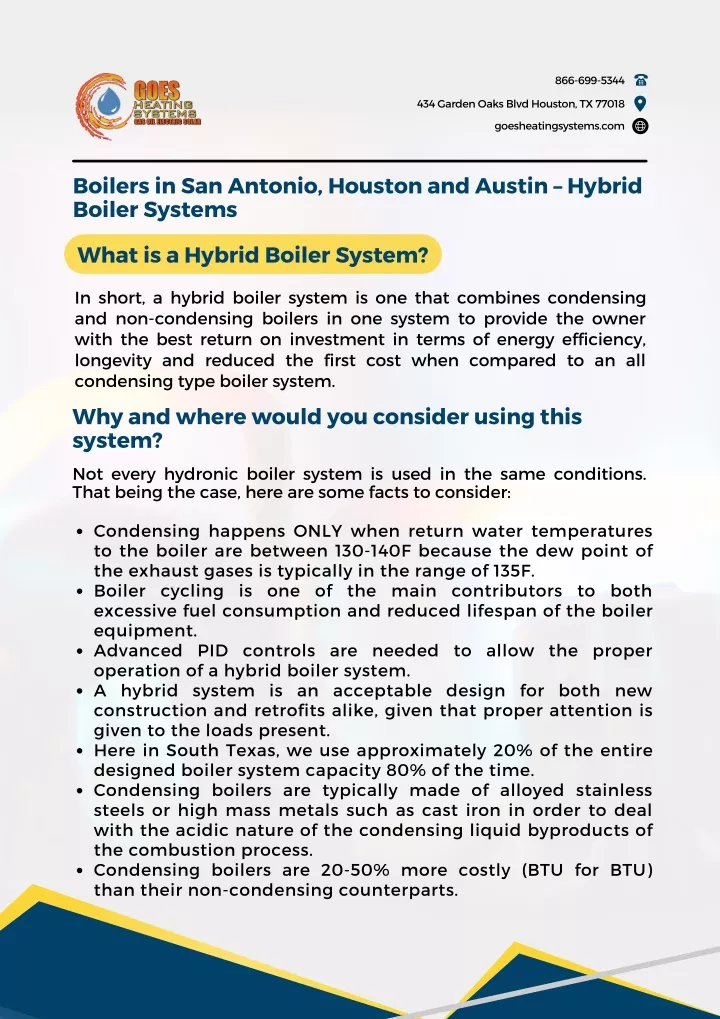 PPT - San Antonio Boilers | Max Performance | GOES Heating Systems PowerPoint Presentation - ID ...