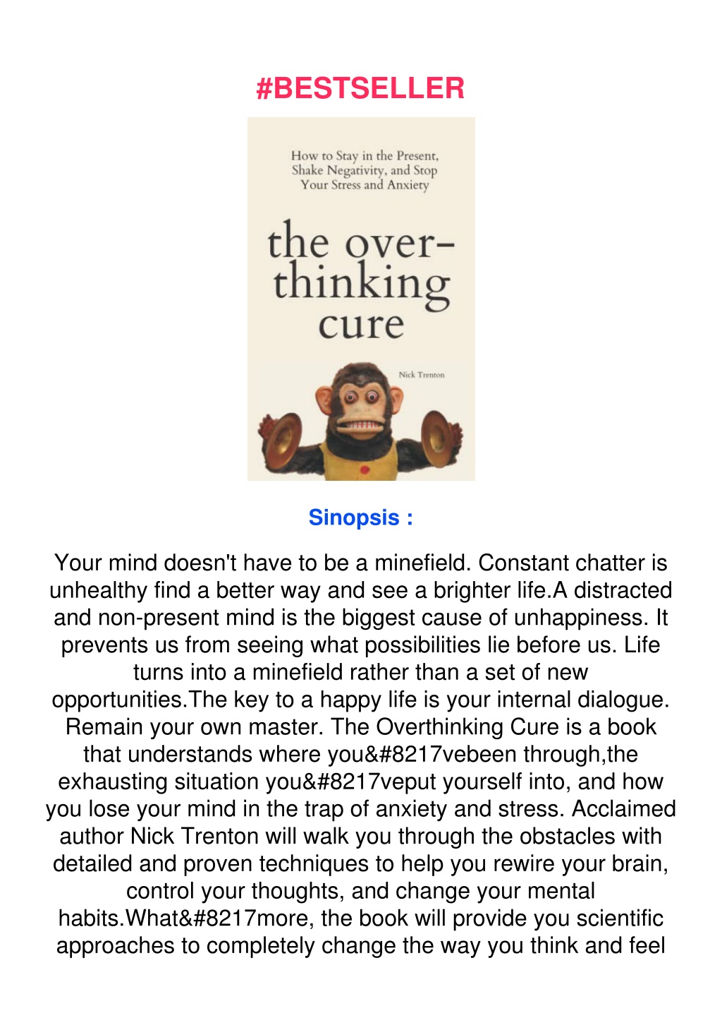 PPT - epub download The Overthinking Cure: How to Stay in the Present ...