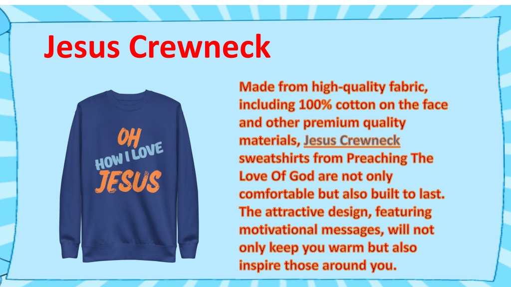 PPT - Spread Love And Positivity With The Ultimate Jesus Crewneck ...