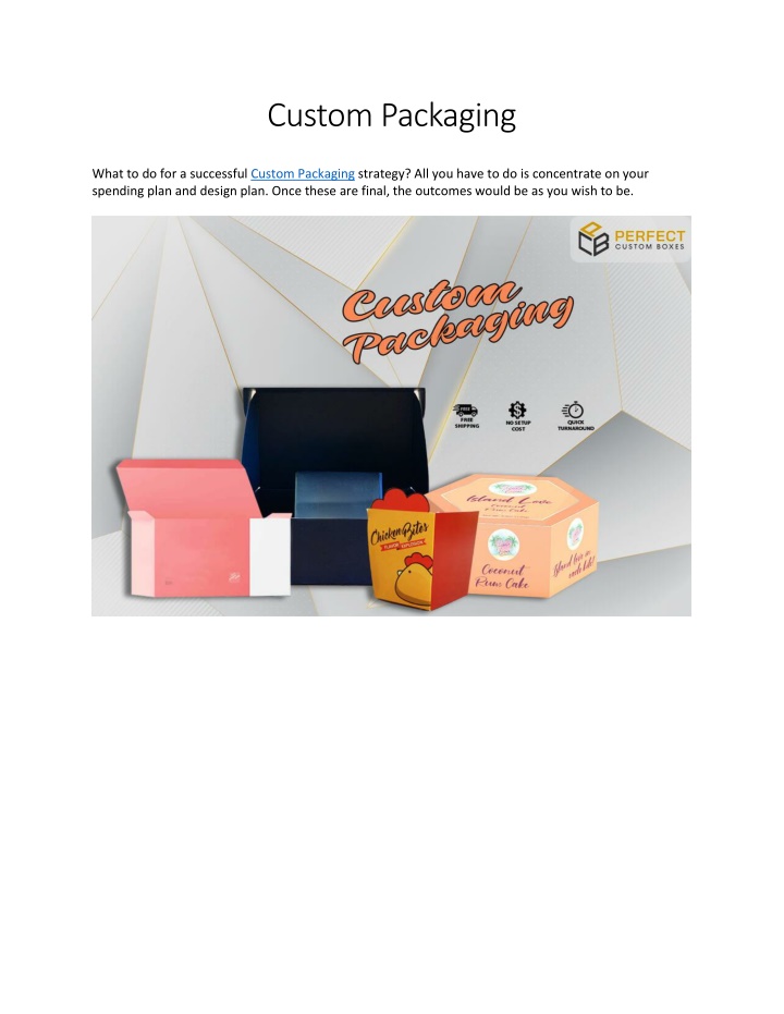 PPT - Custom Packaging PowerPoint Presentation, free download - ID:11993604