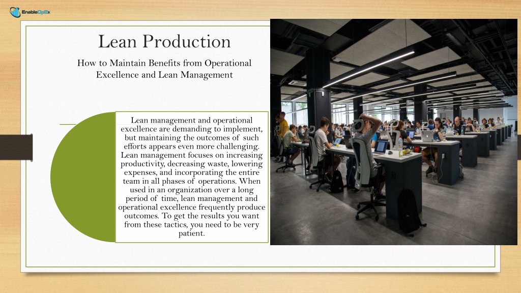 PPT - Connect with lean production to maximize your Performance ...