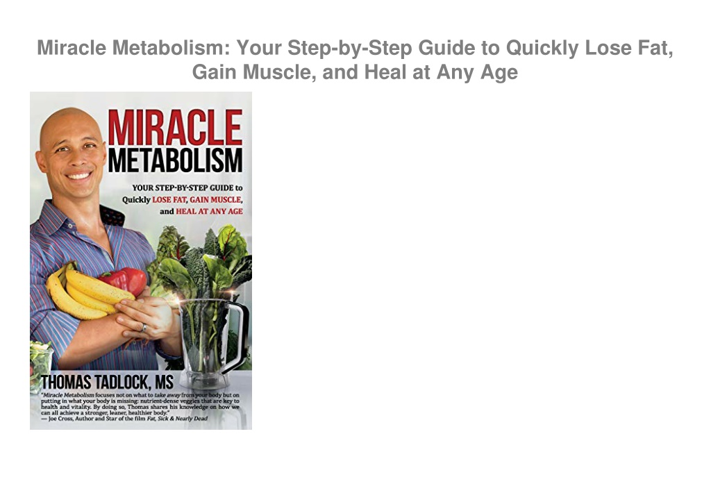 PPT - FREE READ [PDF] Miracle Metabolism: Your Step-by-Step Guide to ...