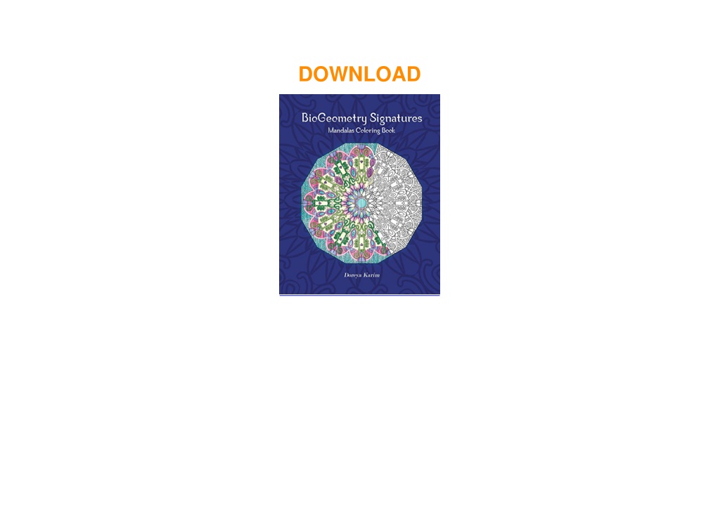 PPT - download BioGeometry Signatures Mandalas Coloring Book free ...