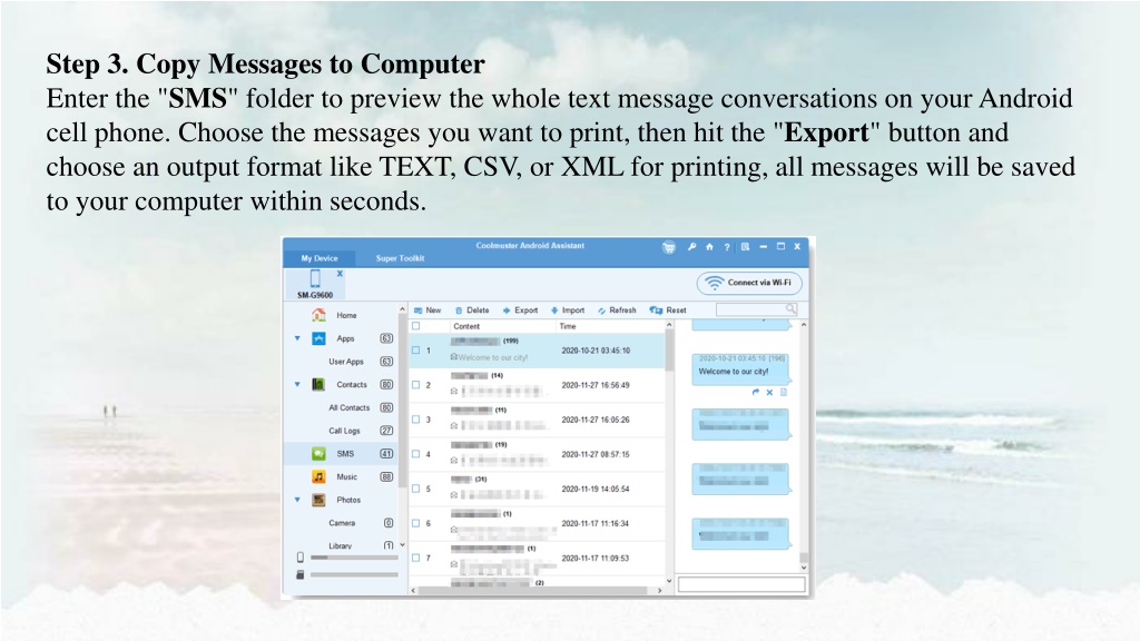 PPT How To Print Out Text Messages From Android Phone 4 Ways