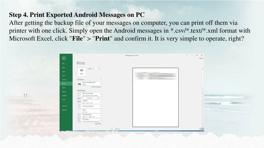 PPT How To Print Out Text Messages From Android Phone 4 Ways