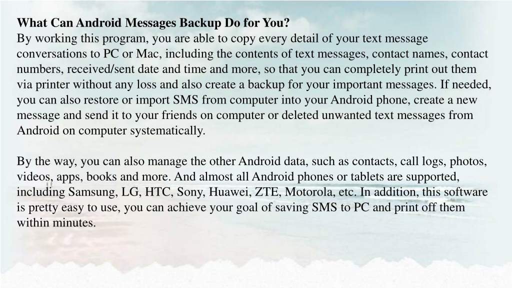 PPT How To Print Out Text Messages From Android Phone 4 Ways