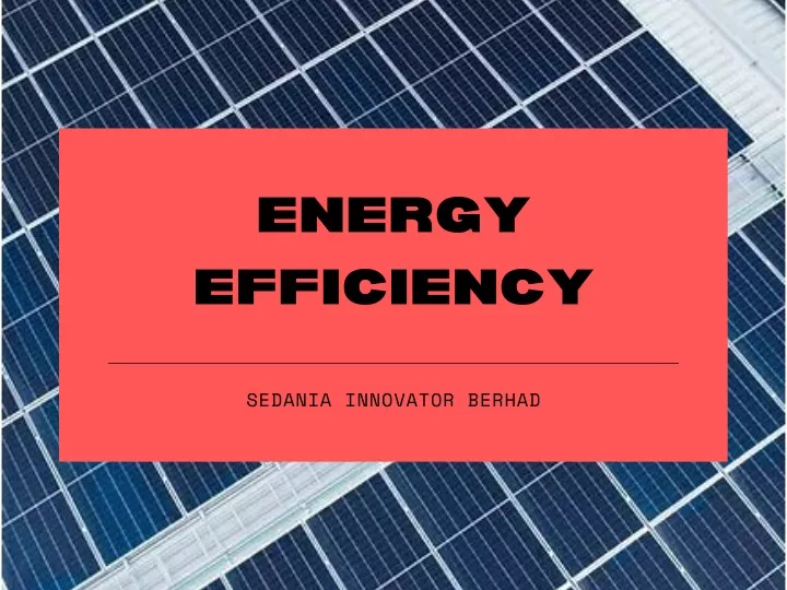 PPT - Energy Efficiency PowerPoint Presentation, free download - ID ...