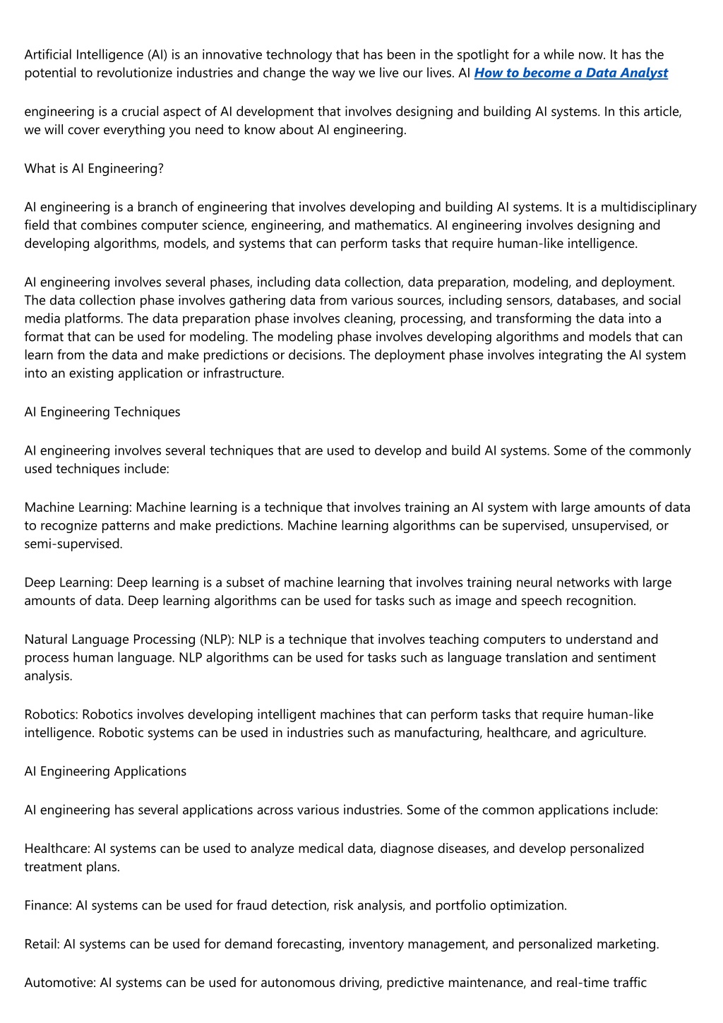 PPT - Artificial Intelligence Engineering - All you need to know ...