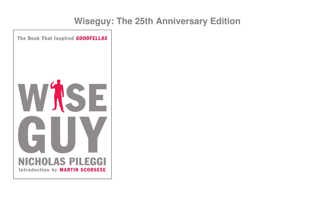 PPT - read [ebook] (pdf) Wiseguy: The 25th Anniversary Edition ...