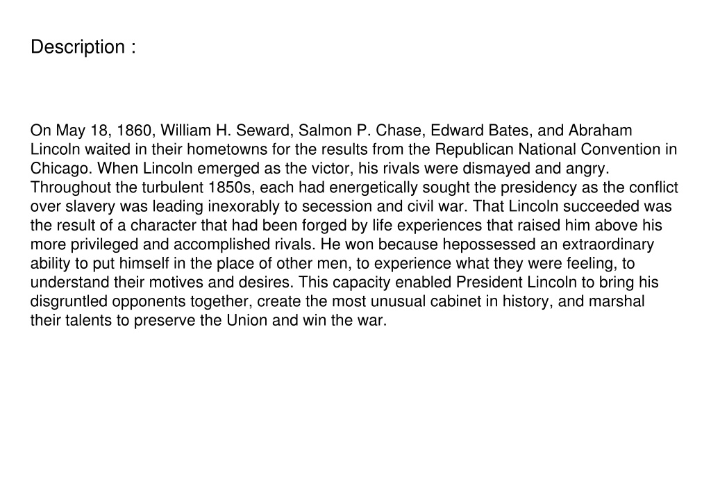 PPT - (pdf)full ‹download› Team of Rivals: The Political Genius of ...