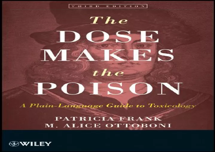 PPT - full ‹download› (pdf) The Dose Makes the Poison: A Plain-Language ...