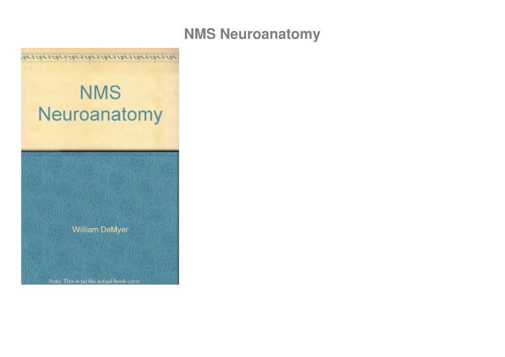 PPT - free read (pdf) NMS Neuroanatomy PowerPoint Presentation, free ...