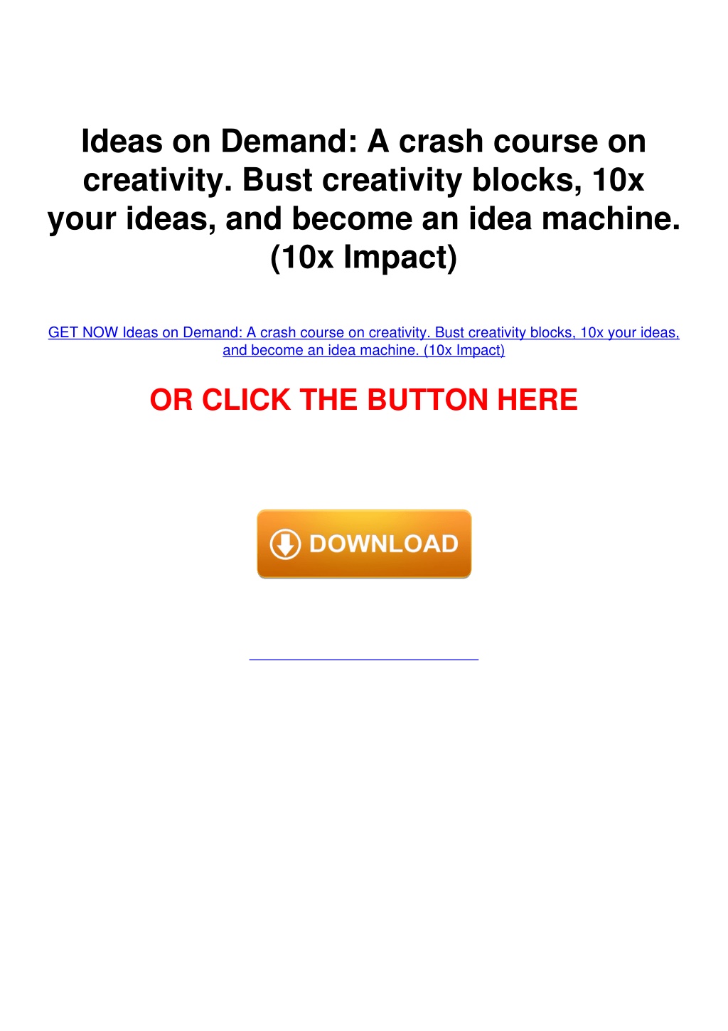 PPT - PDF/BOOK Ideas on Demand: A crash course on creativity. Bust ...