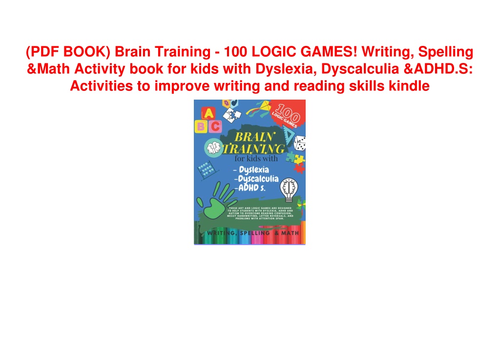 PPT - download Brain Training - 100 LOGIC GAMES! Writing, Spelling ...