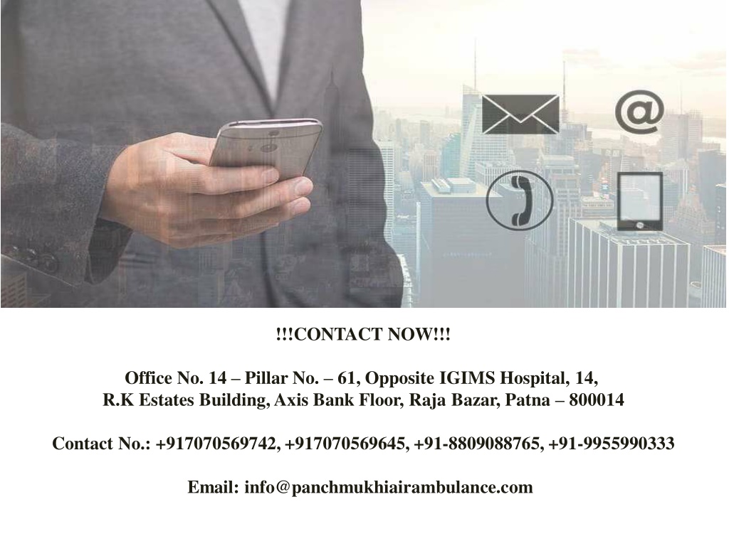 PPT - Panchmukhi Air and Train Ambulance from Patna with full ICU Setup ...
