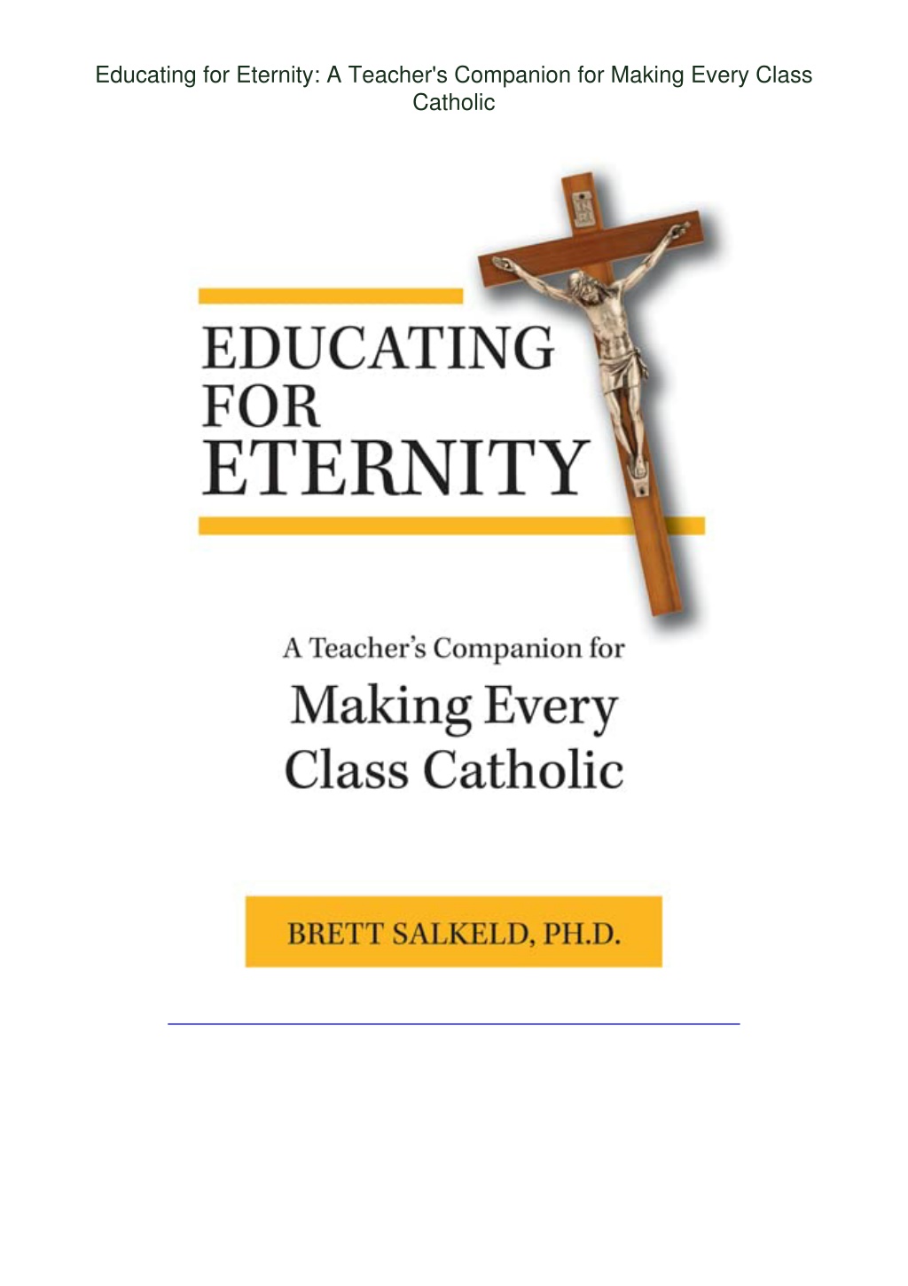 PPT - full ‹download› (pdf) Educating for Eternity: A Teacher's ... PPT - full ‹download› (pdf) Educating for Eternity: A Teacher's ...