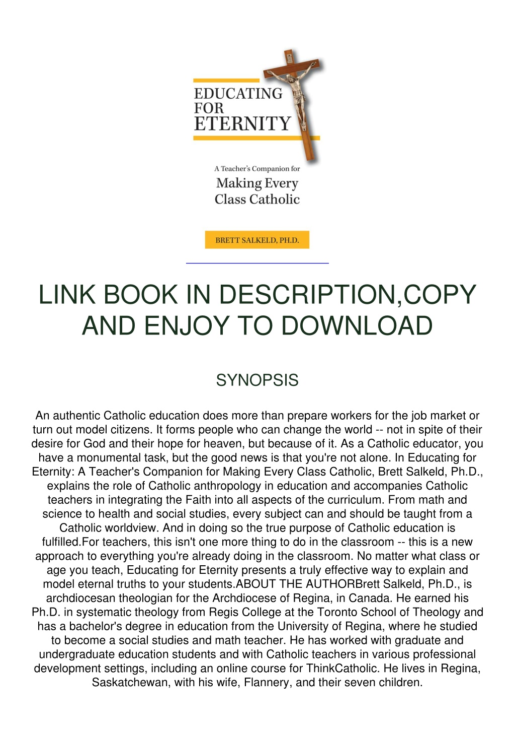 PPT - full ‹download› (pdf) Educating for Eternity: A Teacher's ... PPT - full ‹download› (pdf) Educating for Eternity: A Teacher's ...