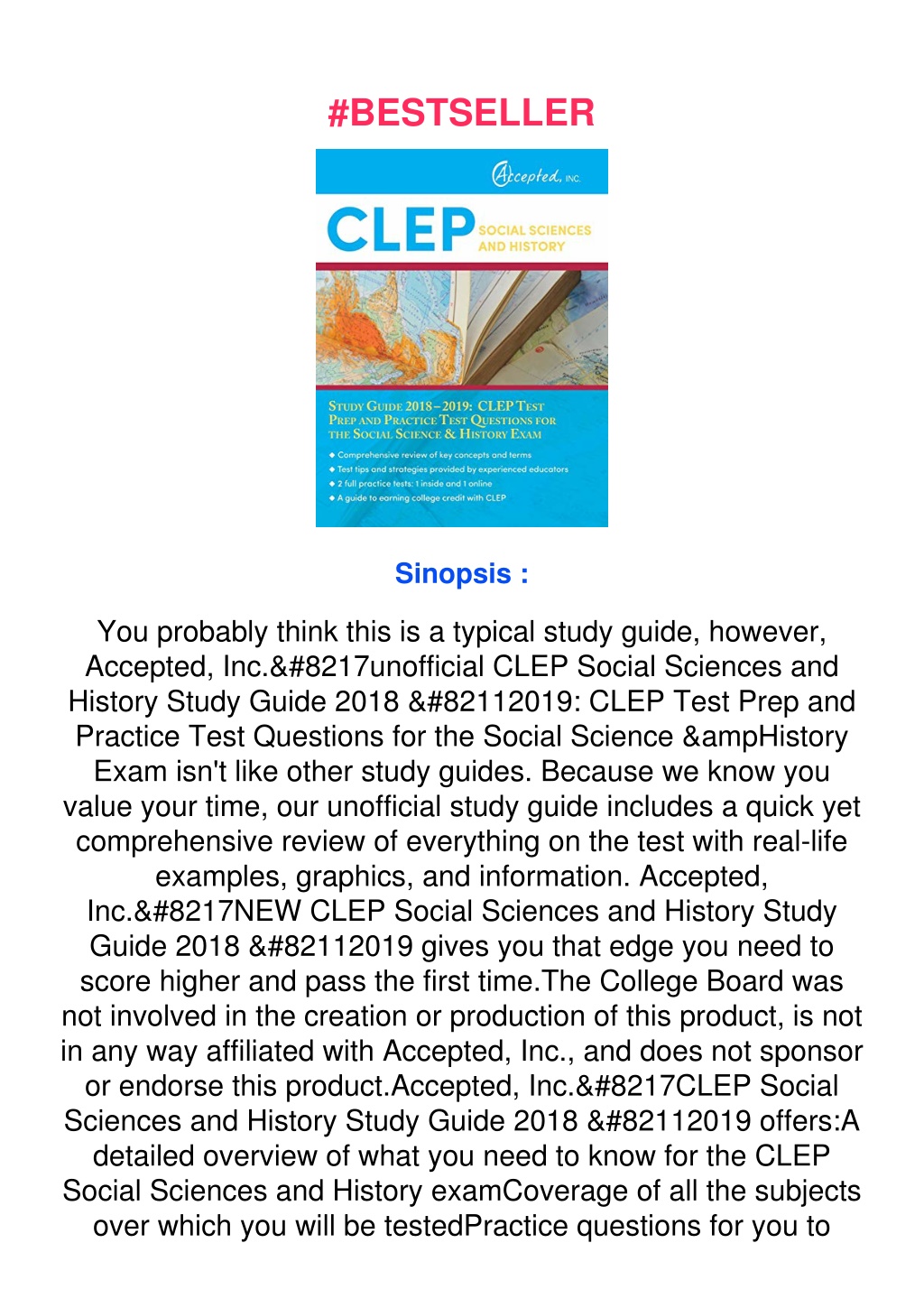 PPT - read ebook CLEP Social Sciences and History Study Guide 2018-2019 ...