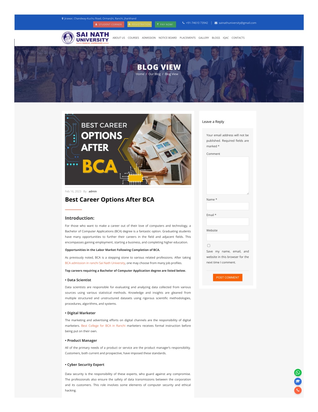 PPT - Best Carrer Options After BCA Course | BCA course Admission ... PPT - Best Carrer Options After BCA Course | BCA course Admission ...