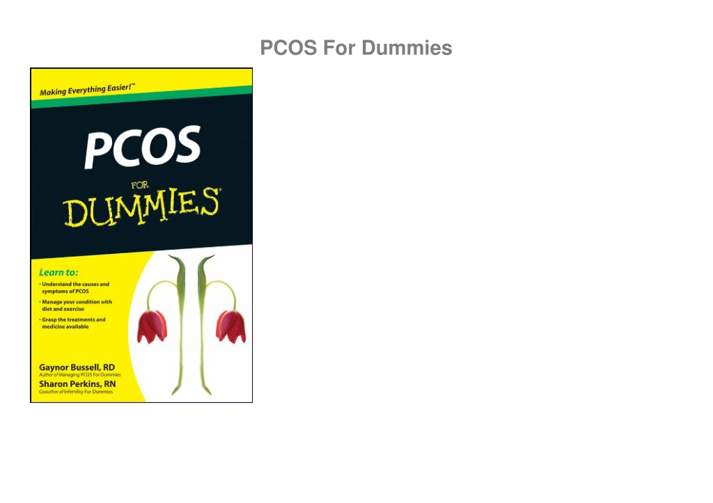 PPT - get (pdf) ‹download› PCOS For Dummies PowerPoint Presentation ...
