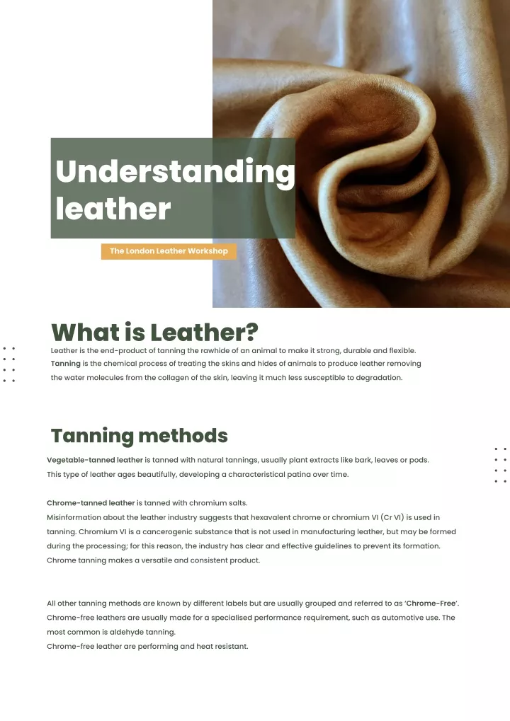 PPT - UNDERSTANDING LEATHER PowerPoint Presentation, free download - ID ...