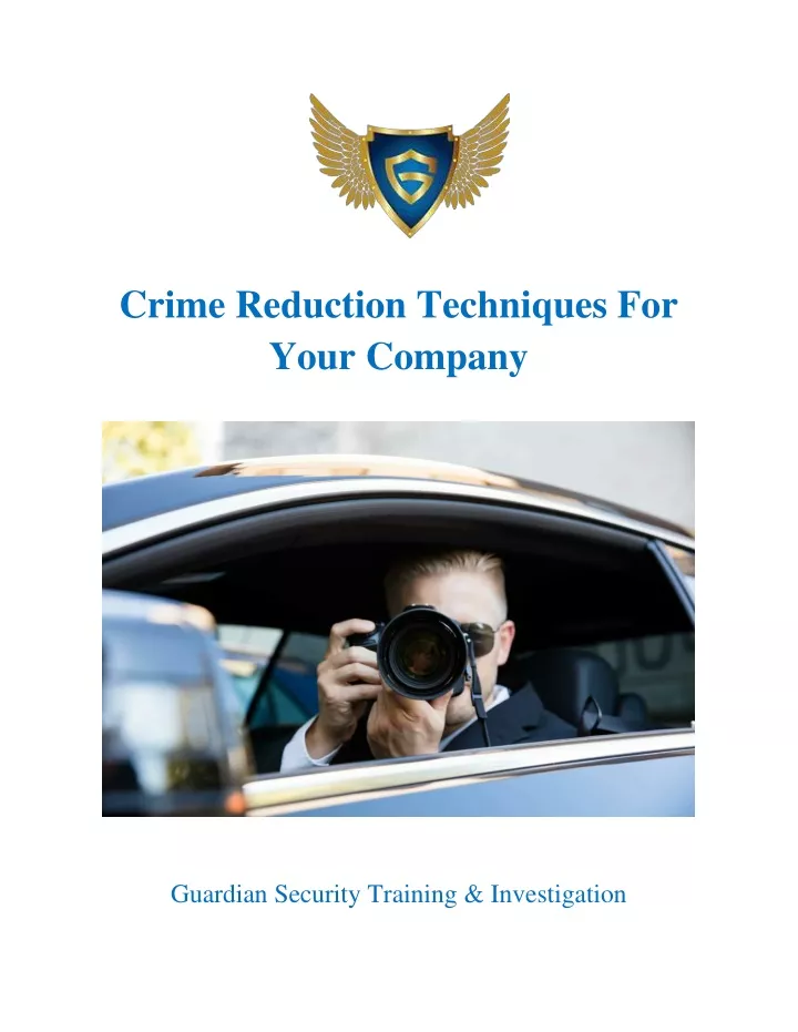 PPT - Crime Reduction Techniques For Your Company PowerPoint ...