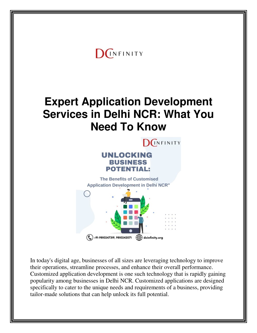 PPT - Expert Application Development Services in Delhi NCR PowerPoint ...