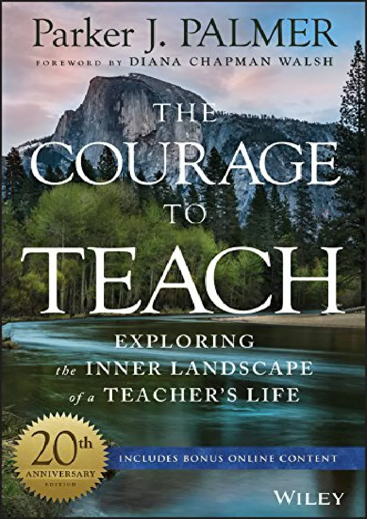 PPT - free read The Courage to Teach: Exploring the Inner Landscape of ...