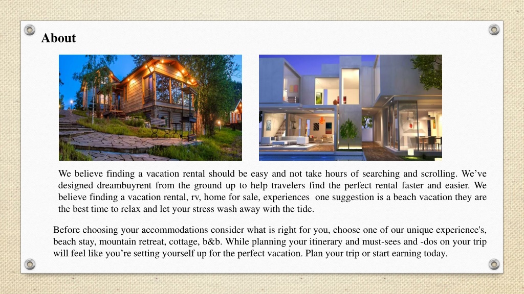 PPT - Finding The Best Rental House For Your Vacation PowerPoint ...