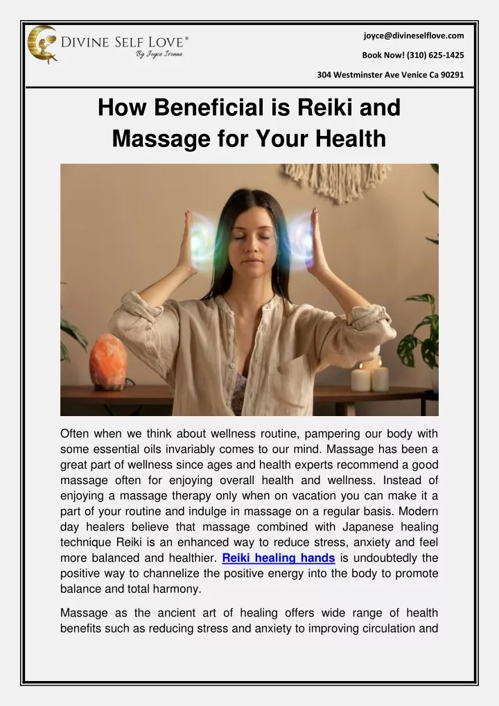 Ppt How Beneficial Is Reiki And Massage For Your Health Powerpoint