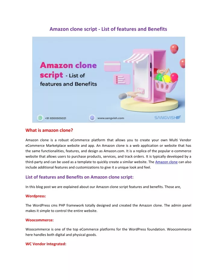 PPT - Amazon clone script - List of features and Benefits PowerPoint Presentation - ID:12003383