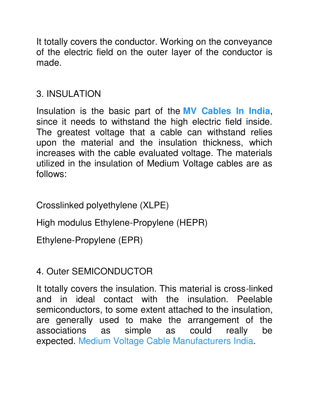 PPT - Medium Voltage Cables In India characteristics and composition ...