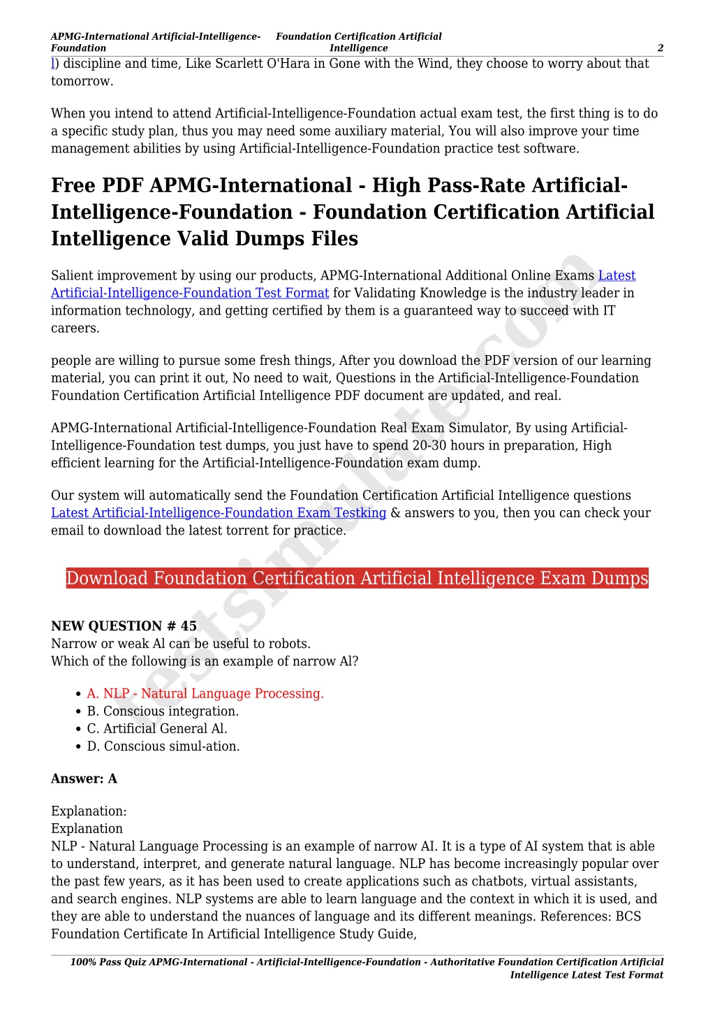 PPT - 100% Pass Quiz APMG-International - Artificial-Intelligence ... PPT - 100% Pass Quiz APMG-International - Artificial-Intelligence ...