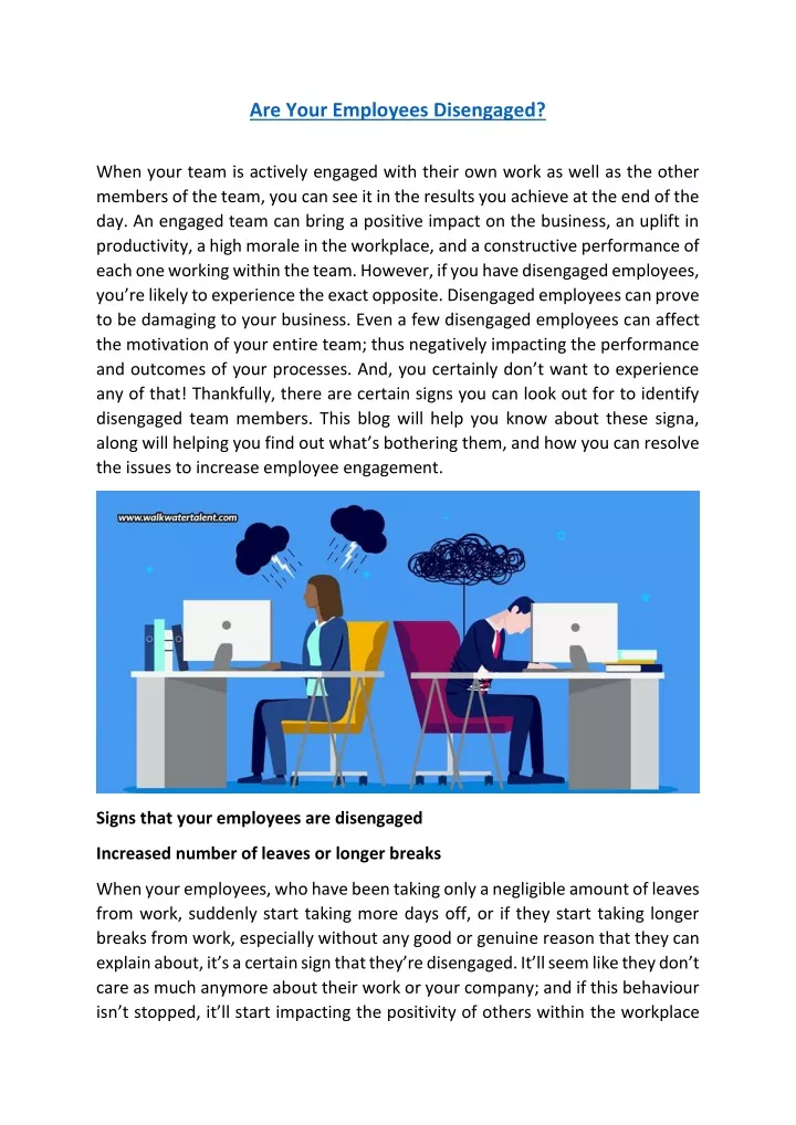 PPT - Are Your Employees Disengaged PowerPoint Presentation, free ...
