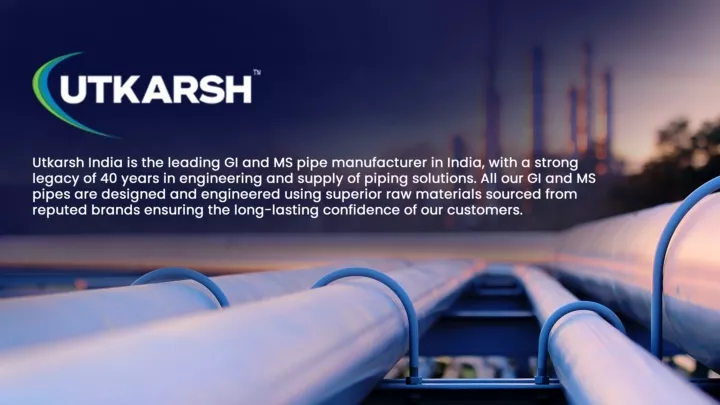 PPT - Difference Between GI and MS Pipe - Utkarsh India PowerPoint ...