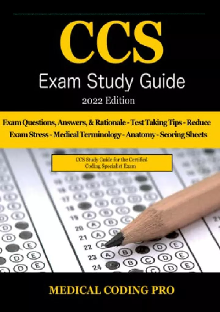 PPT - (PDF/DOWNLOAD) CCS Exam Study Guide: 2022 Edition: 105 Certified ...